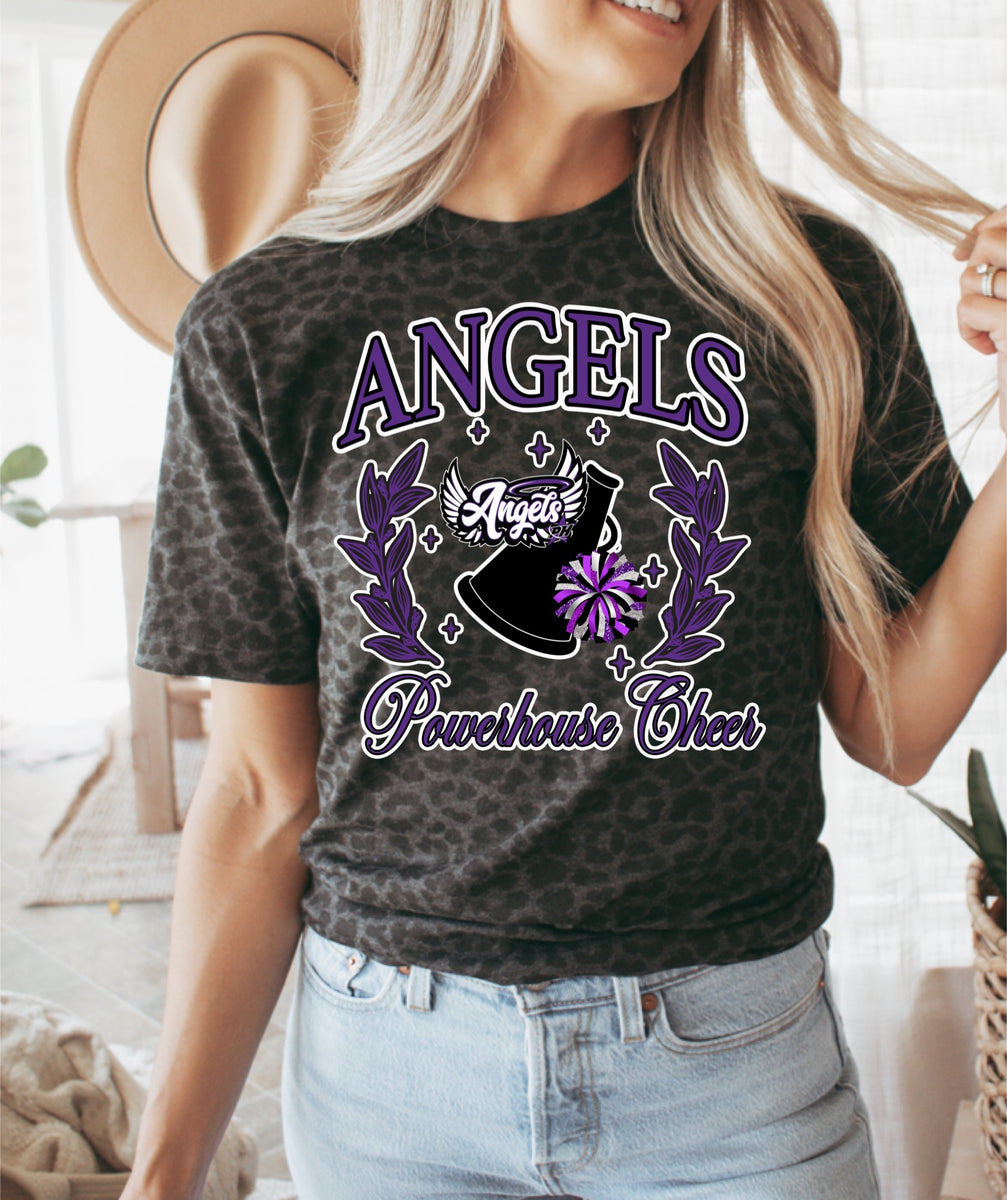 Angels Powerhouse Cheer Coquette design – Pink Bulldog Boutique