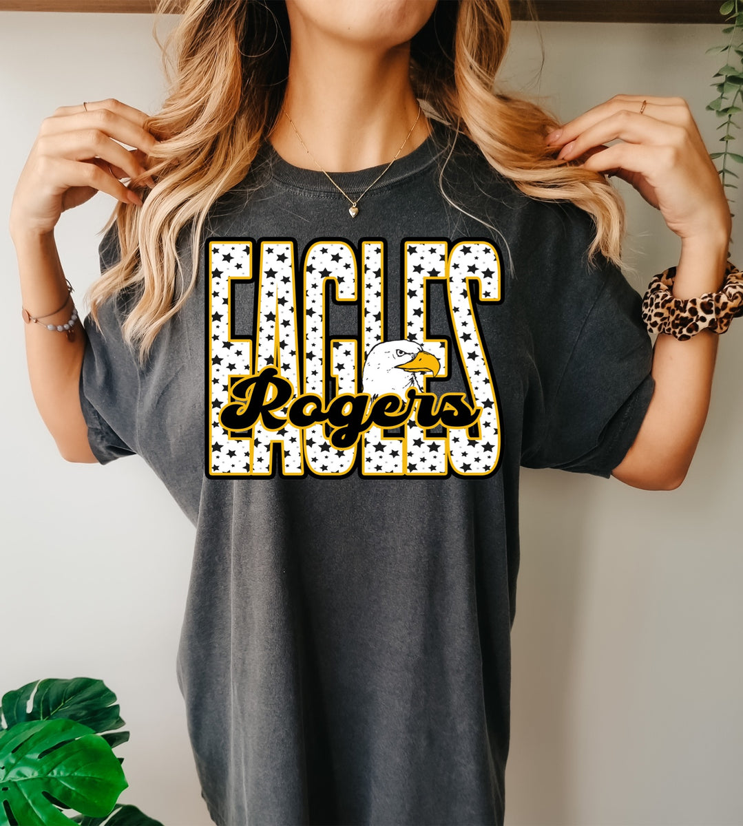 Rogers Eagles Tall star Tee – Pink Bulldog Boutique