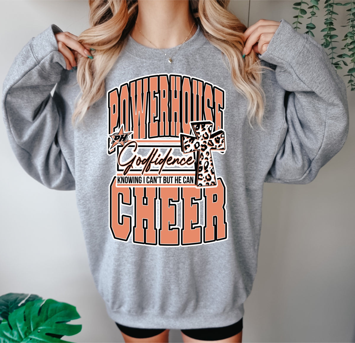 Godfidence Power House Cheer old school – Pink Bulldog Boutique