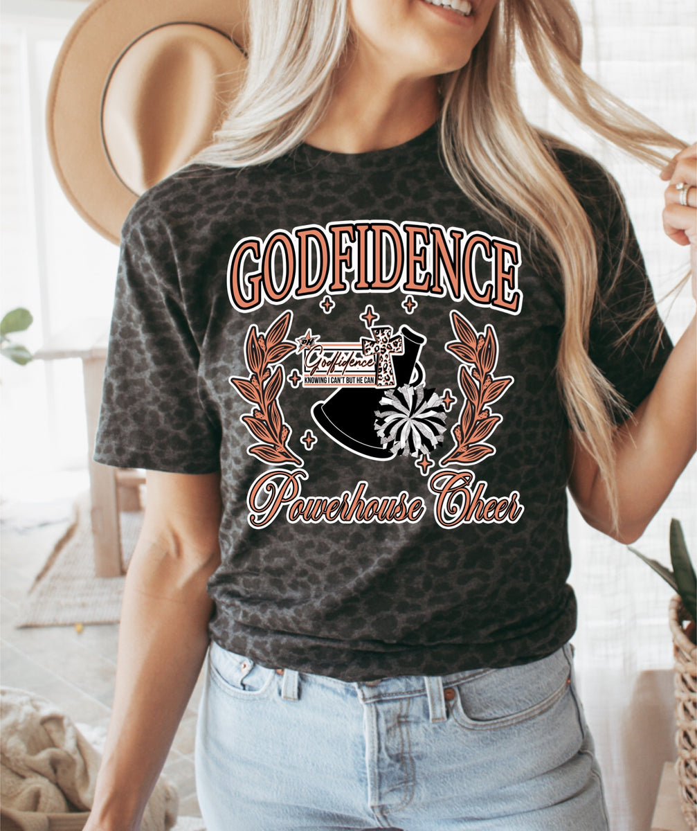 Godfidence Powerhouse Cheer Coquette design – Pink Bulldog Boutique